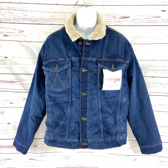 Wrangler | Jackets & Coats | Wrangler Trucker Jacket Mens Large Blue ...